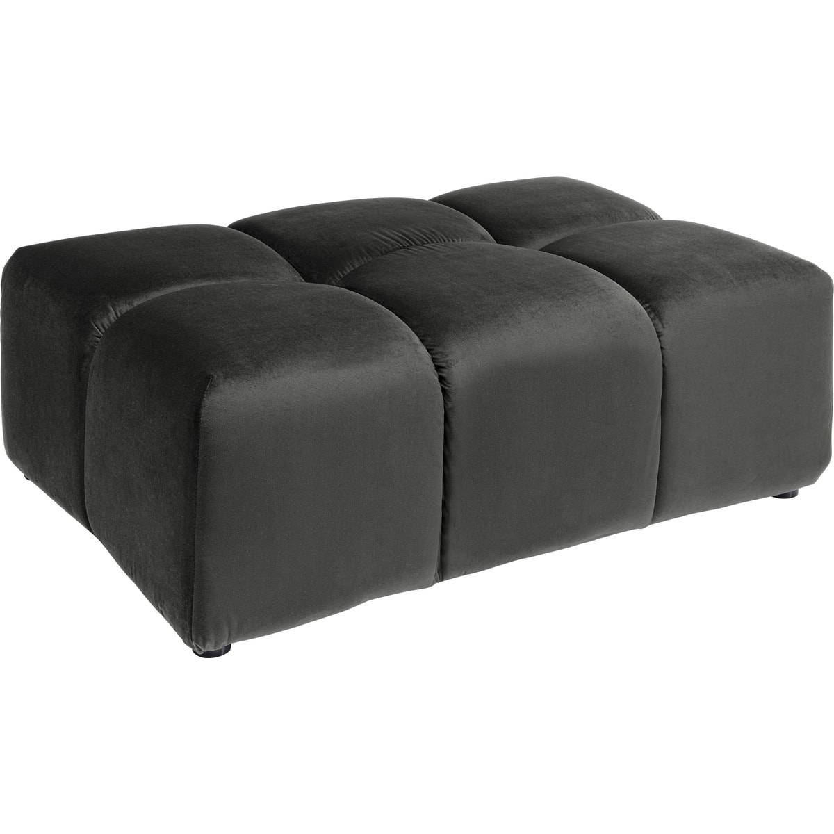 Pouf Belami velours gris Kare Design | Abitare Living