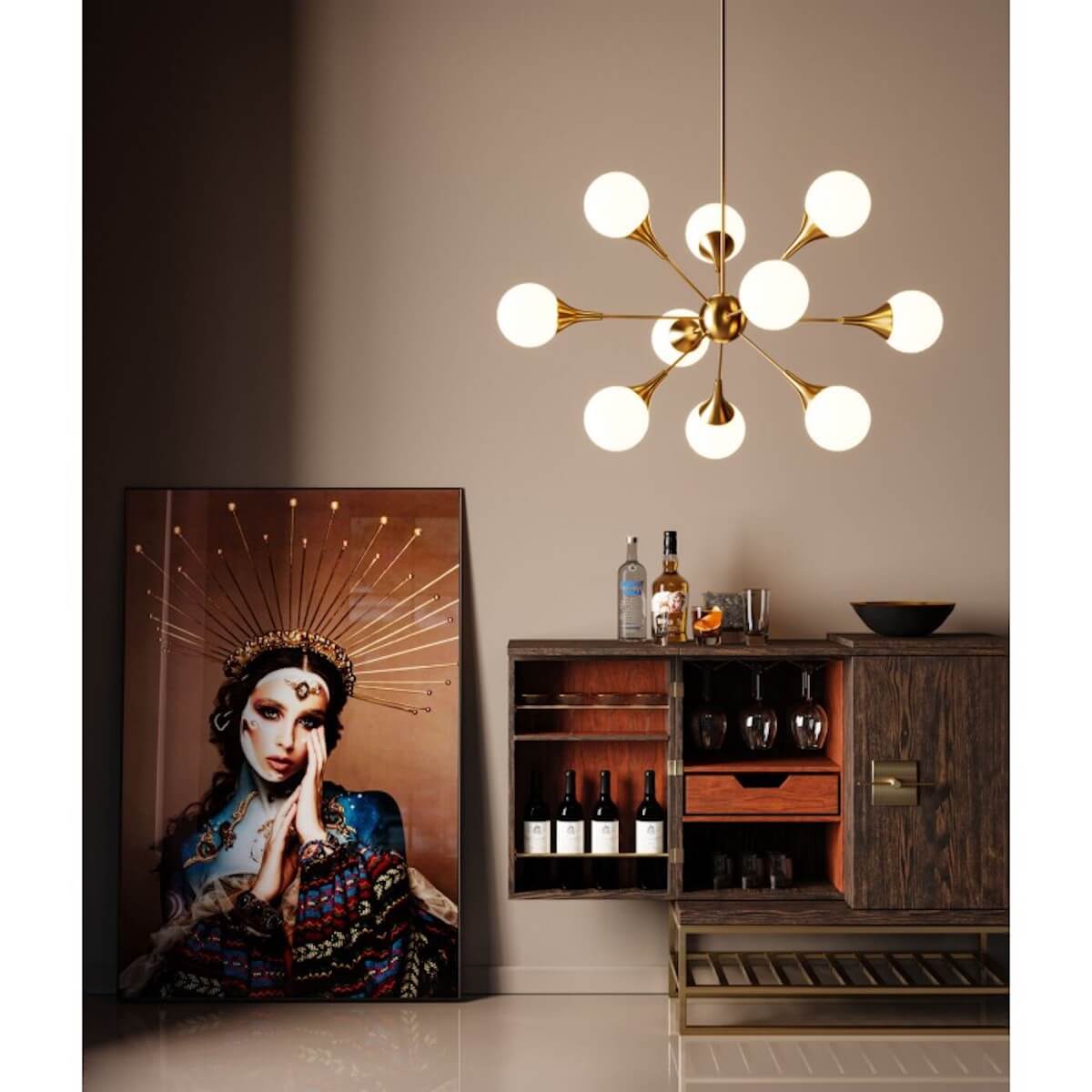 Tableau en verre MAGIC GODDESS Kare Design | kare.lu